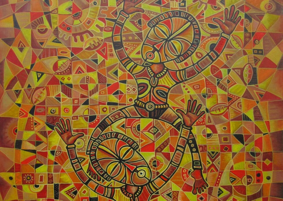 African Dancers IV | Art Cameroon African Paintings