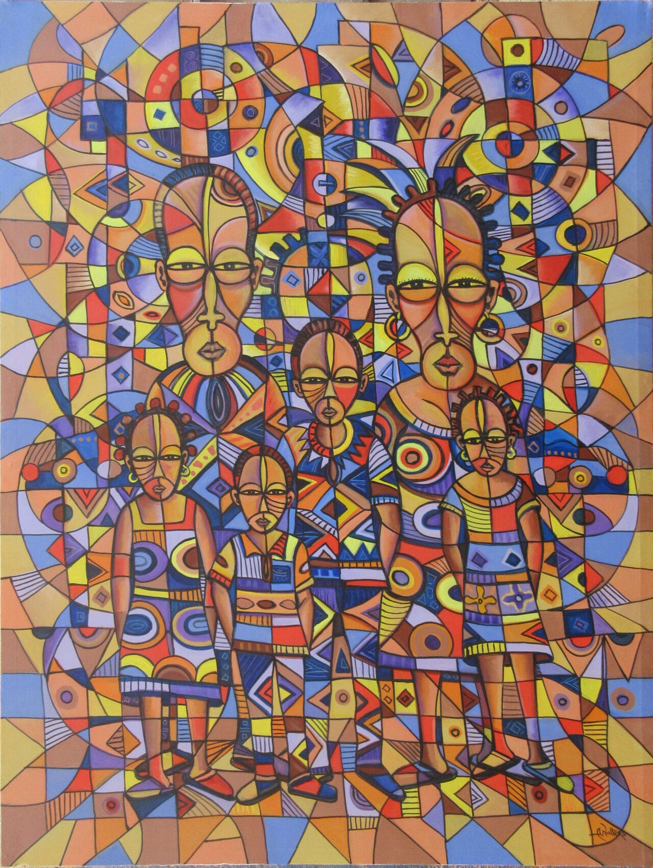 Family IV | Art Cameroon African Paintings