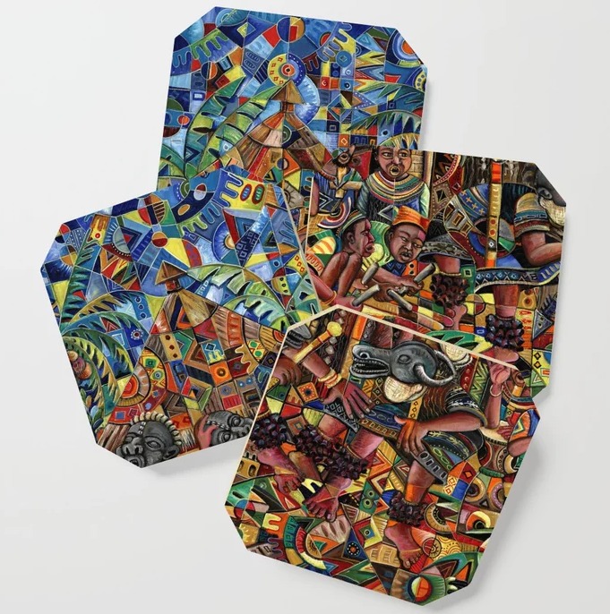 African Juju Society VII • Art Cameroon African Paintings