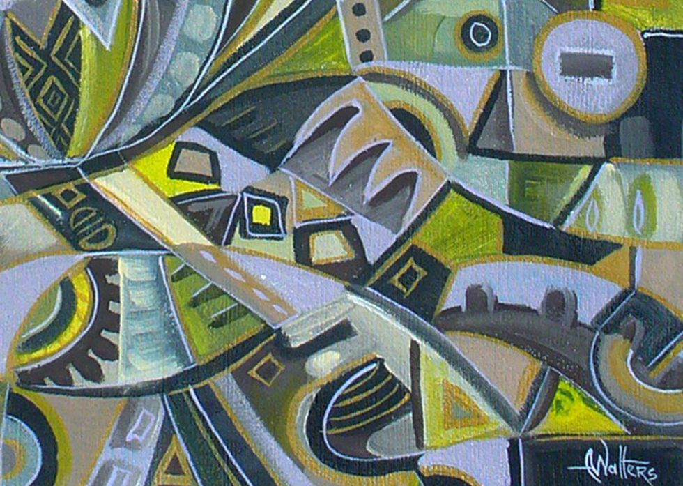 The Kora Player II | Art Cameroon African Paintings