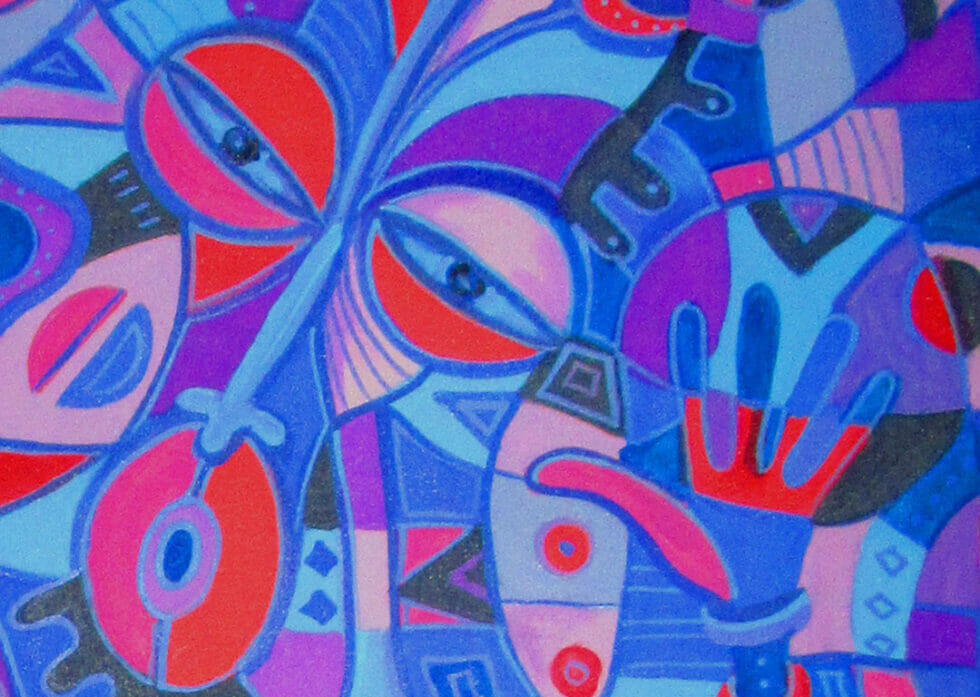 The Dancers | Art Cameroon African Paintings