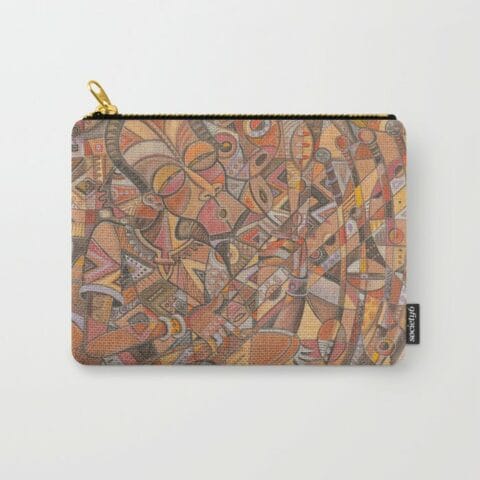 The Kora Player VII | Art Cameroon African Paintings