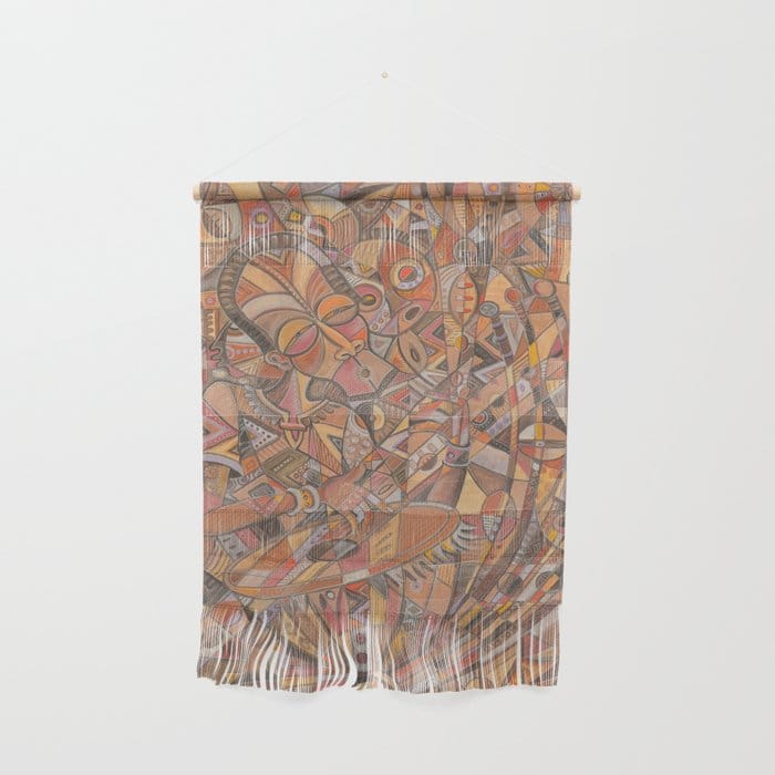 The Kora Player VII | Art Cameroon African Paintings