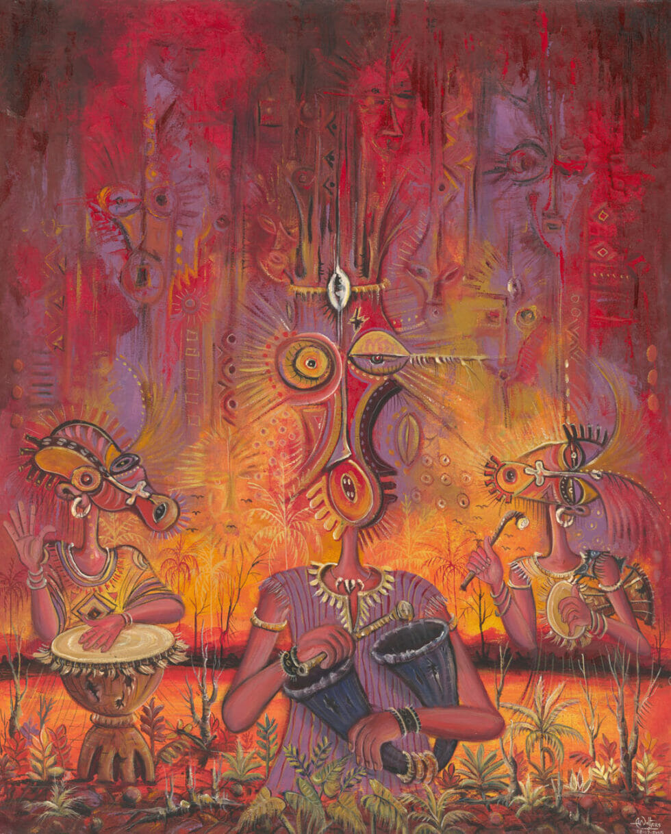 You and Me | Art Cameroon African Paintings